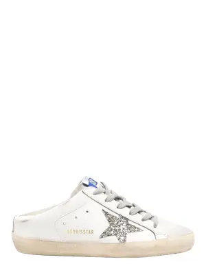 GOLDEN GOOSE Super-star Leather Mules - White