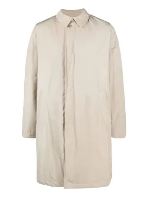Aspesi Single-breasted Padded Raincoat - Neutrals