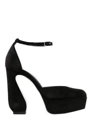 SERGIO ROSSI 85mm Velvet-Finish Sculpted-Heel Pumps
