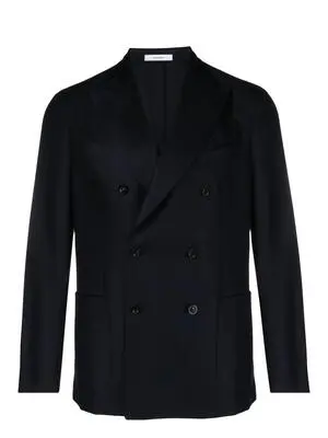 Boglioli Peak-lapels Double-breasted Blazer - Blue