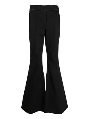 NACKIYE Mick Flared Trousers - Black