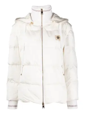 Lorena Antoniazzi Logo-patch Padded Jacket - White