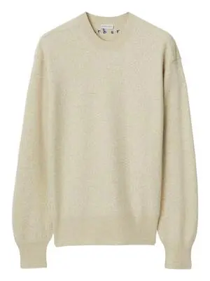 Burberry Crew-neck Wool Jumper - Neutrals