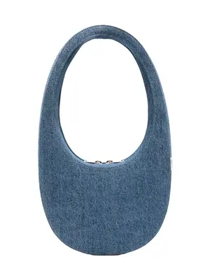 Coperni Swipe Denim Shoulder Bag - Blue