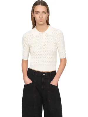 Sea Rue Polo Sweater - White