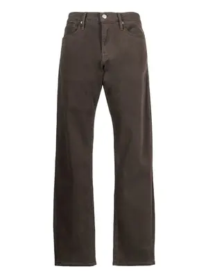 FRAME Mid-rise Straight-leg Jeans - Brown