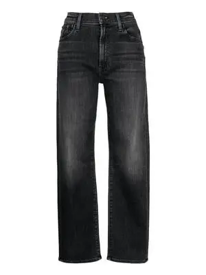 MOTHER The Ditcher Straight-leg Jeans - Black