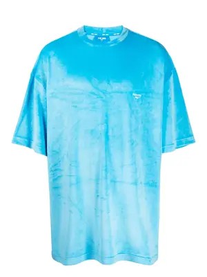 TEAM WANG DESIGN Stay For The Night Velvet T-shirt - Blue