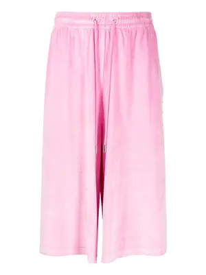 TEAM WANG DESIGN Brushed-effect Bermuda Shorts - Pink