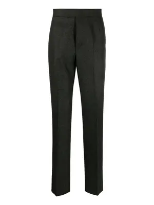 Thom Browne Straight-leg Wool Trousers - Green