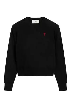 Ami De Coeur Wool Sweater - Black