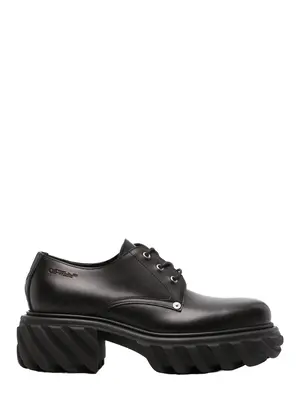Off-White Exploration Leather Derby Shoes - Black