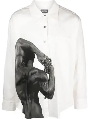 HONEY FUCKING DIJON X Robert Mapplethorpe Photograph-print Cotton Shirt - White