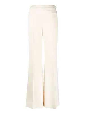 Moschino Virgin Wool Palazzo Trousers - Neutrals