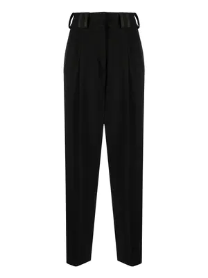 Moschino High-waist Cropped Trousers - Black