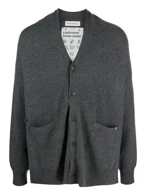 Extreme Cashmere V-neck Cashmere-blend Cardigan - Grey