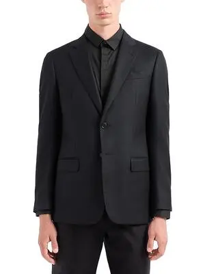Emporio Armani Essential G Line Regular Fit Suit Jacket - Black