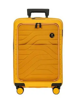 Bric'S By Ulisse 21-inch Expandable Carry On Spinner Suitcase With Pocket - Mango