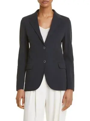 Eleventy Single-breasted Cotton-blend Blazer - 11 - Navy