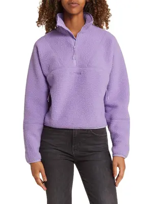 HALFDAYS Halfdays Pieper Water Repellent Quarter Zip Top Disco
