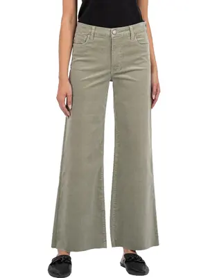 Kut From The Kloth KUT From The Kloth Meg High-Waist Wide-Leg Jeans Celery