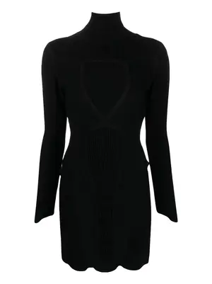 ALESSANDRO VIGILANTE ALESSANDRO VIGILANTE Roll-Neck Minidress