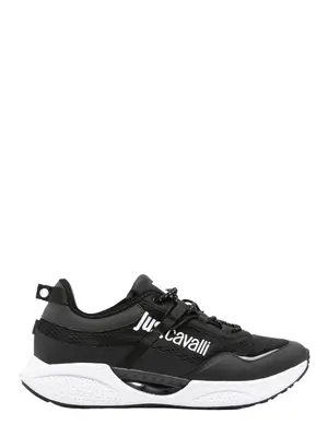 Just Cavalli Logo Panelled Sneakers - Black