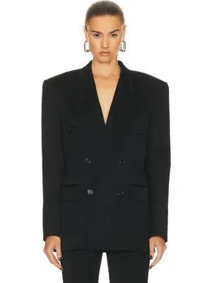 Saint Laurent Double Breast Blazer - Noir
