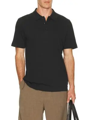 Theory Bron Polo In Blush - Black