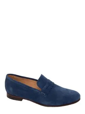 PATRICIA GREEN Patricia Green Blair Penny Loafer Navy Suede
