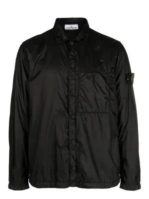 Stone Island Compass-motif Shirt Jacket - Black