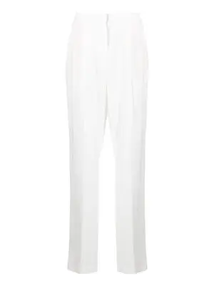 Emporio Armani Darted Straight-leg Trousers - White