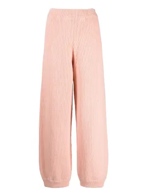 BASERANGE Ribbed Knitted Trousers - Pink