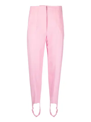 Giuseppe Di Morabito High-waisted Wool-blend Leggings - Pink