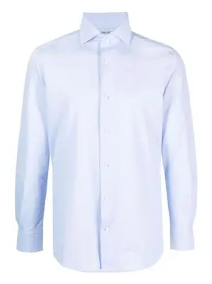 Boggi Milano Japanese Jersey Button-up Shirt - Blue