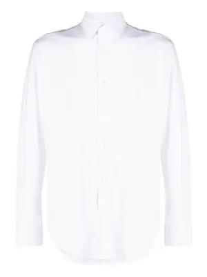 Boggi Milano Long-sleeved Stretch Shirt - White