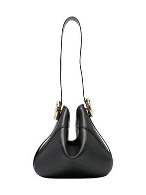 LANVIN Melodie Leather Shoulder Bag - Black