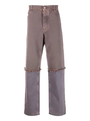 COUNTY OF MILAN Marcelo Burlon Hybrid Straight-leg Jeans - Purple