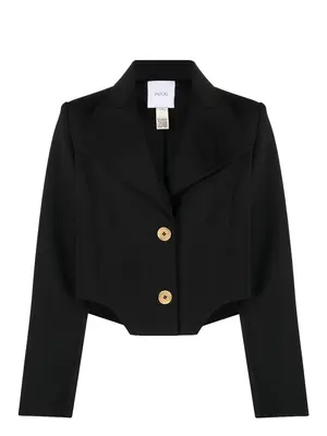 PATOU Patou Cropped Virgin Wool-Blend Blazer
