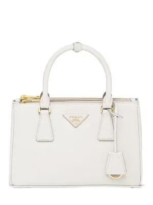 Prada Prada Galleria Small Saffiano Top-Handle Bag Bianco