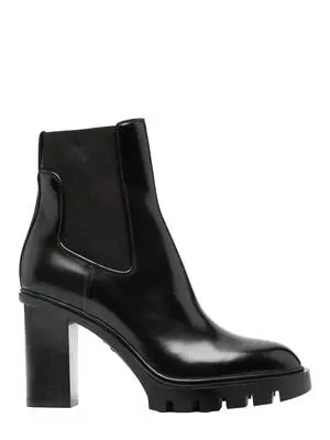 Santoni 95mm Leather Chelsea Boots - Black