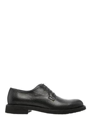 Casadei Cervo Leather Derby Shoes - Black