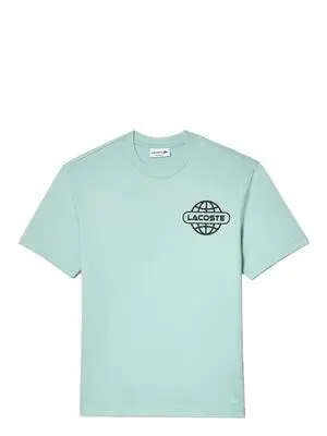 Lacoste Relaxed Fit Logo Cotton Graphic T-shirt - Pastille