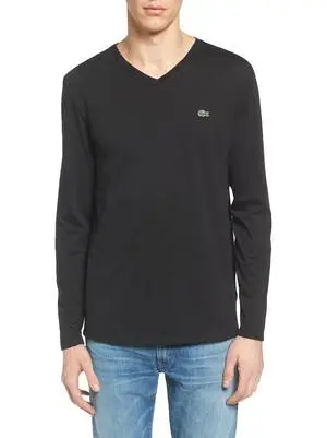 Lacoste Regular Fit Long Sleeve T-shirt - 031 Black