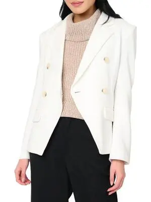 GIBSONLOOK Double Breasted Blazer - White
