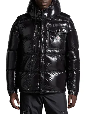 Moncler Moncler Karakorum Convertible Down Jacket Black