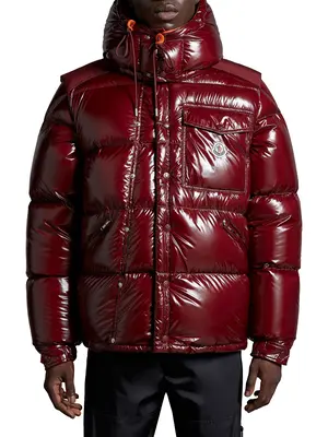 Moncler Moncler Karakorum Convertible Down Jacket Red