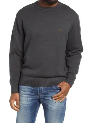 Rodd & Gunn Cotton Crewneck Sweater - Charcoal