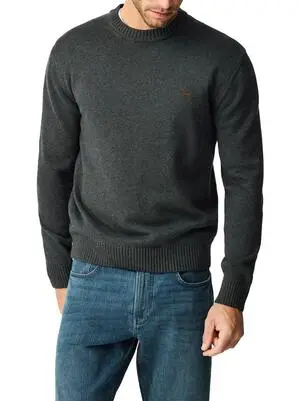 Rodd & Gunn Cotton Crewneck Sweater - Charcoal