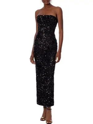 HELSI Leslie Sequin Gown - Black